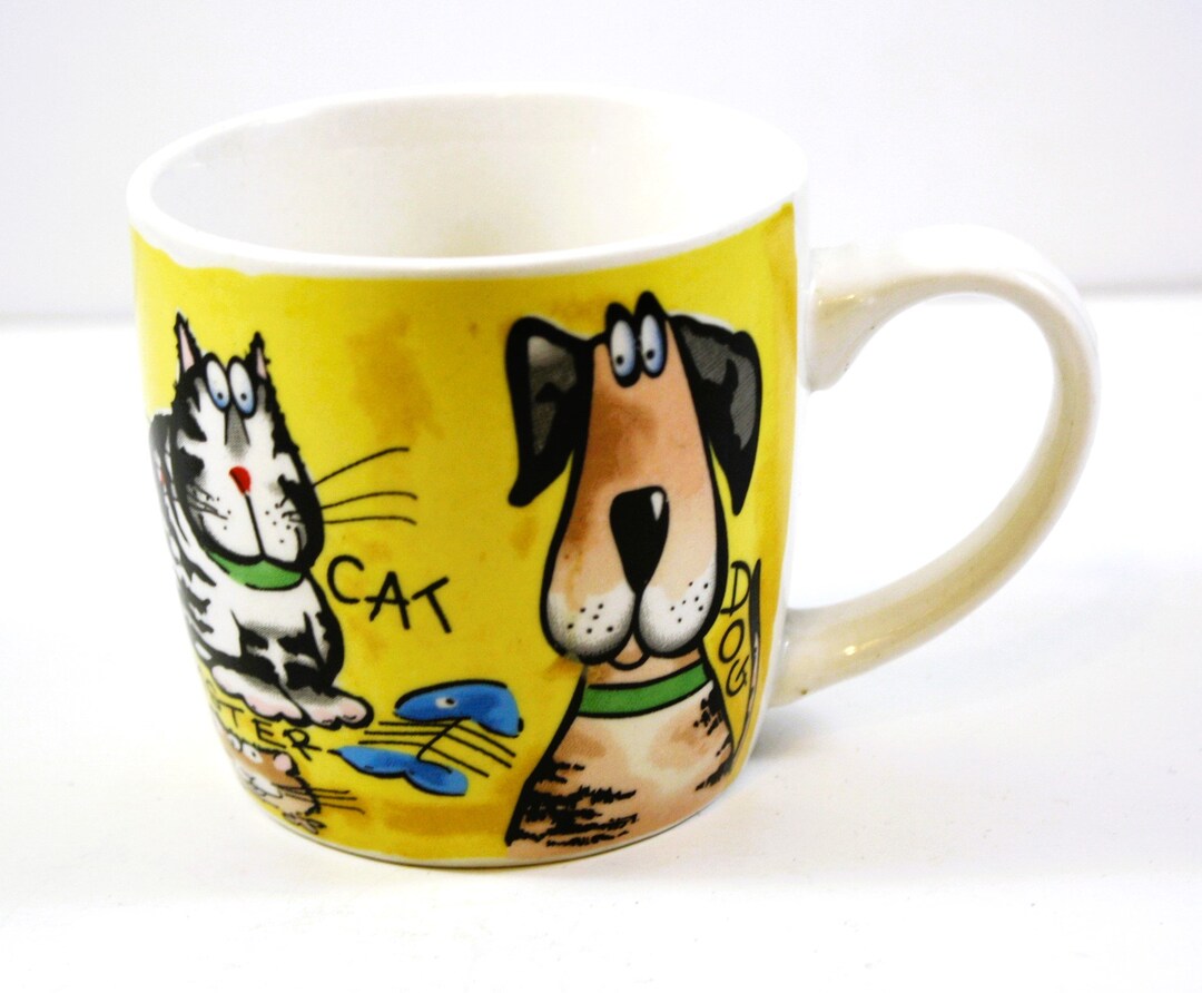 Pets Mug Animals Cat Dog Hamster Rabbit Goldfish Guinea Pig Ceramic - Etsy