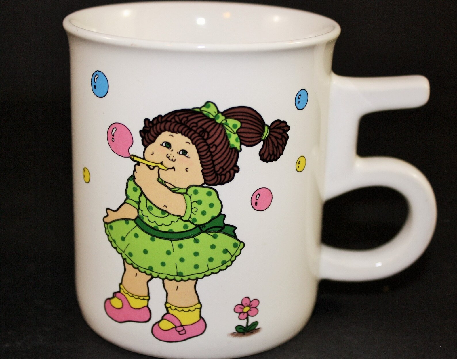Vintage Cabbage Patch Kids Birthday Mug Age 5 Girl Blowing Bubbles ...
