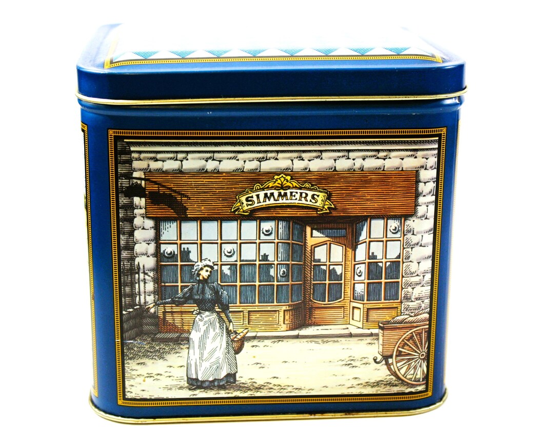 Vintage Simmers Bakers Choice Biscuit Cookie Tin 1991 Advertising ...