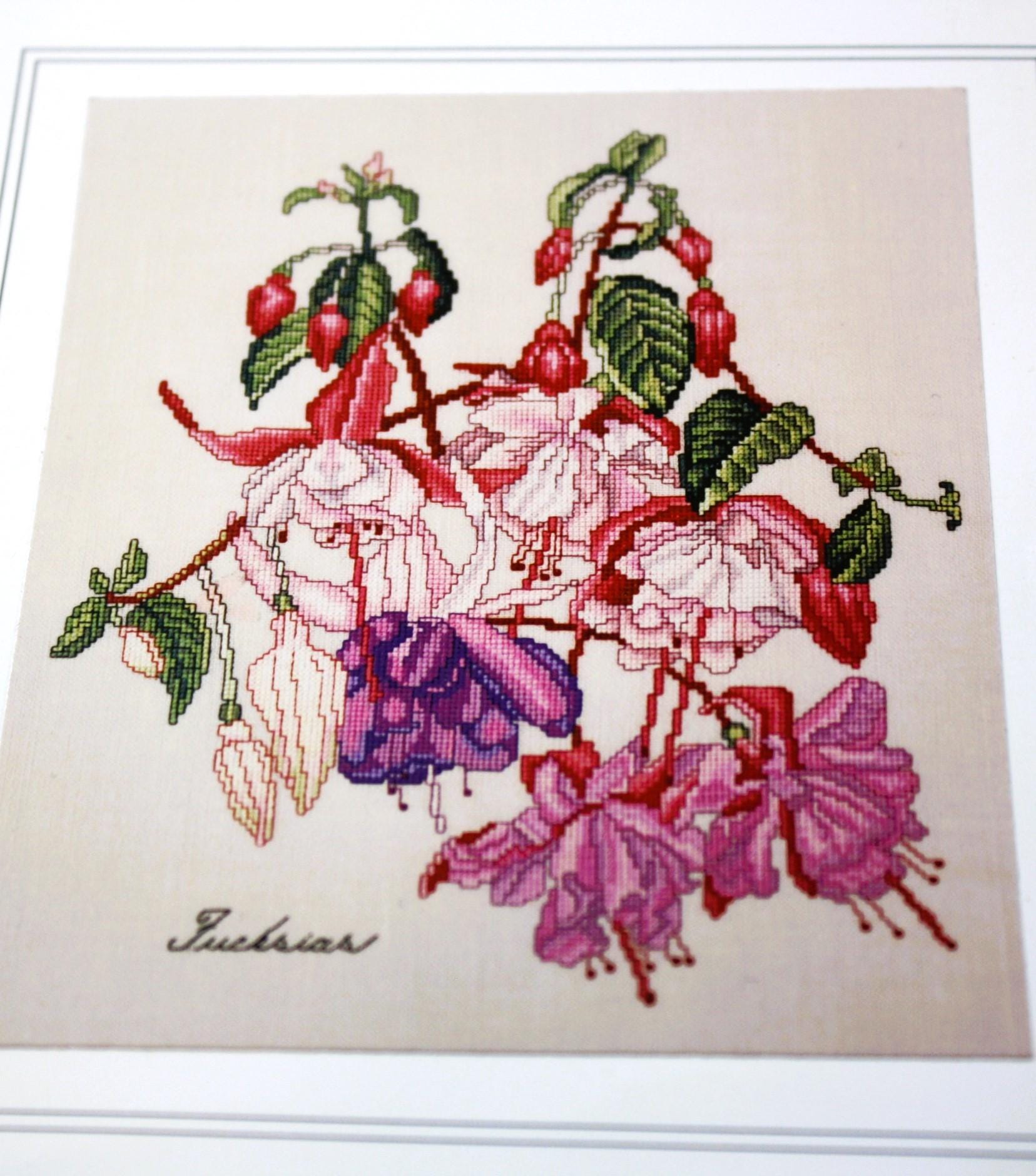 Cross Stitch Pattern Booklet 'fuchsias' 1 Pattern the Lilac Studio ...