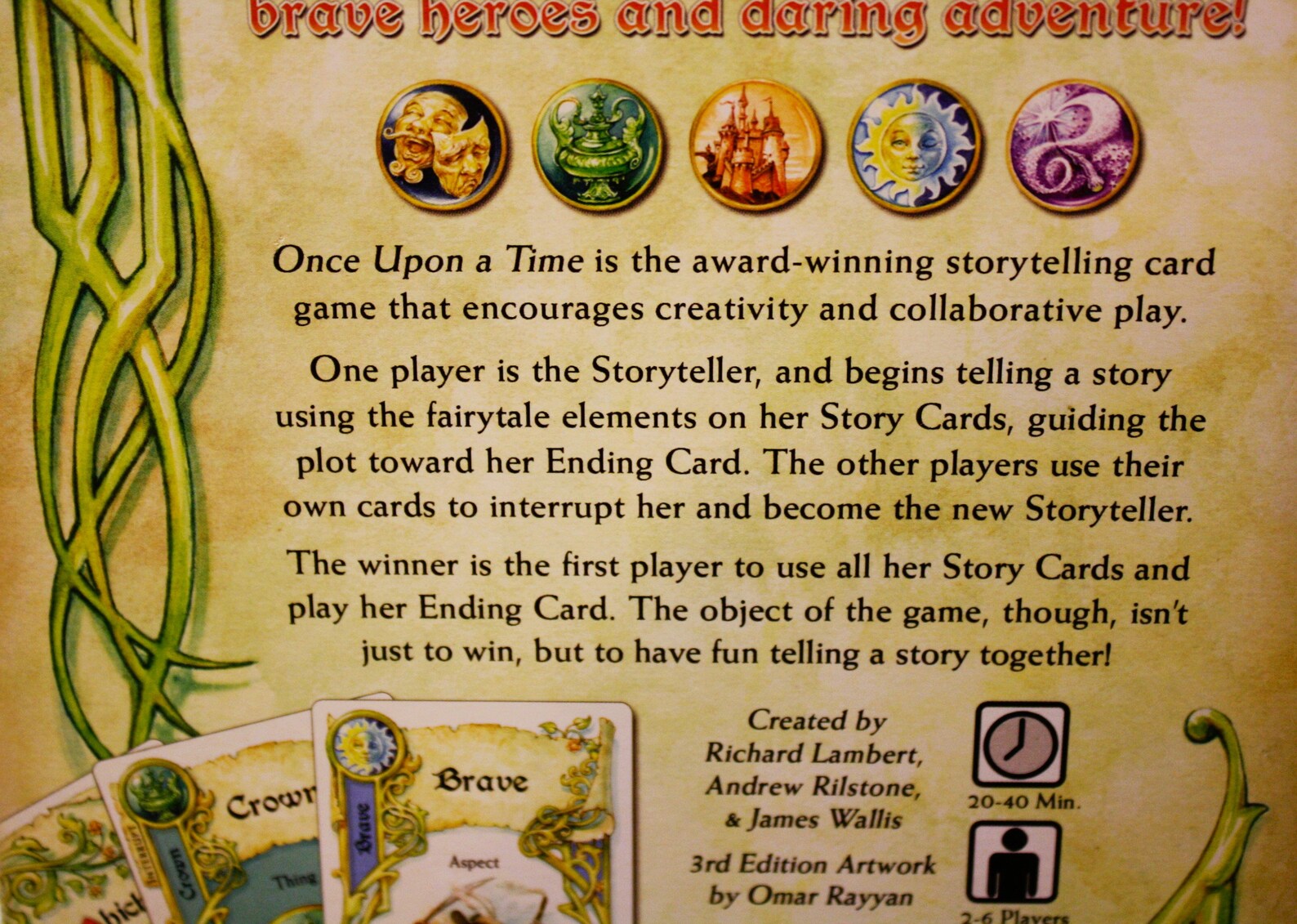 Once Upon A Time Storytelling Game Sealed Box Atlas Games Award Winning ...