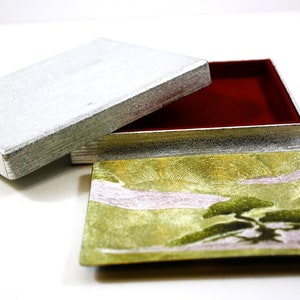 Tutanka Shippo Yaki Silver Enamel Bonsai Tree Small Tray Japan ...