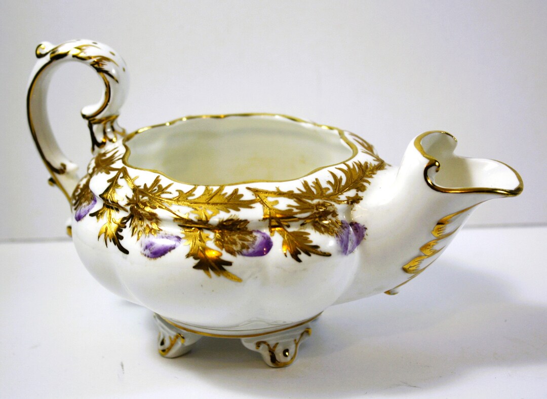 Royal Stafford Bone China Scottish Thistle Creamer RARE #73256 White ...