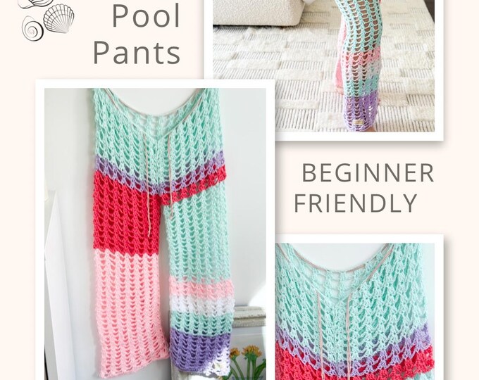 Sally Stripes Crochet Pants Pattern - Etsy Canada