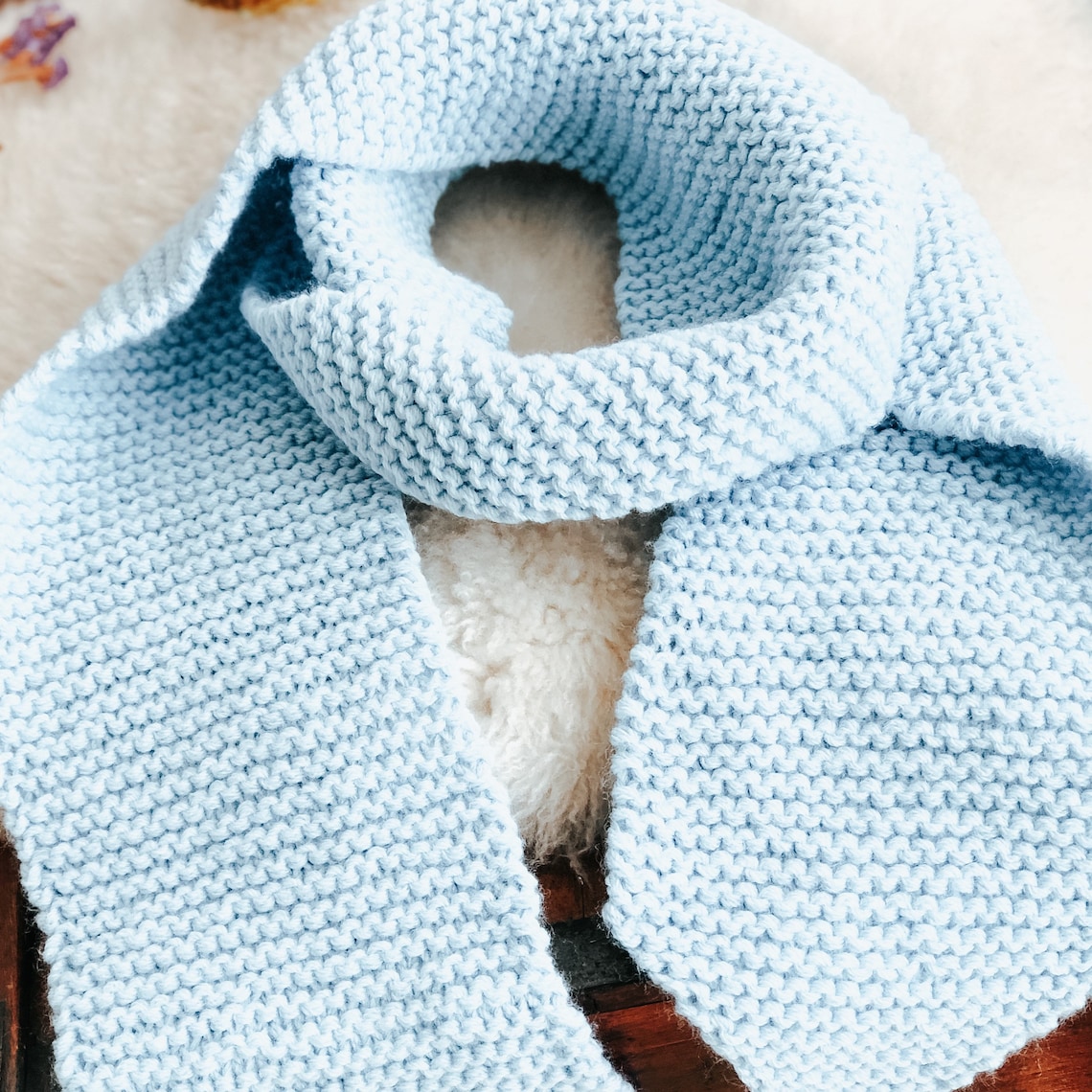Classic Knit Scarf Pattern, Easy Scarf, Beginner Knit Pattern, Women ...