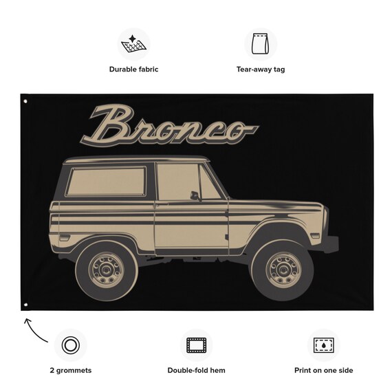 1966-77 Classic Ford Bronco Flag Classic Design Flag Garage - Etsy