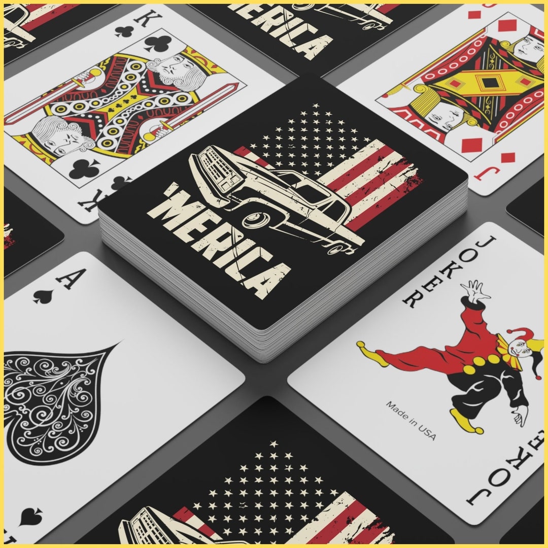 1985 Square Body Chevy C10 K10 Truck Custom Poker Cards, C10 Truck Gift ...