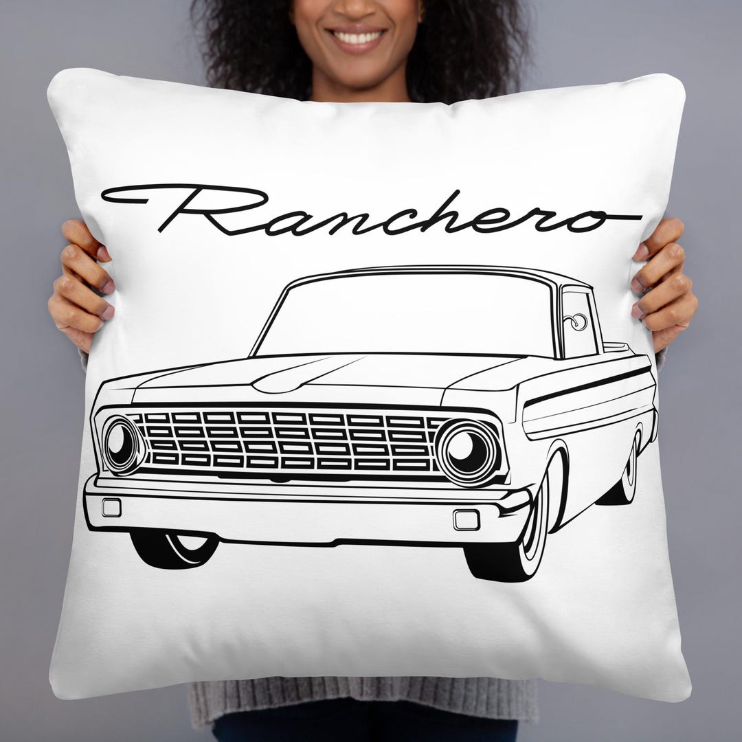 1964 Vintage Ford Ranchero Truck Custom Pillow, Ranchero Decor ...