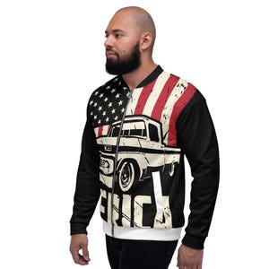 1966 Chevy C-10 Pick up Truck Custom Unisex Bomber Jacket, C10 Jacket ...