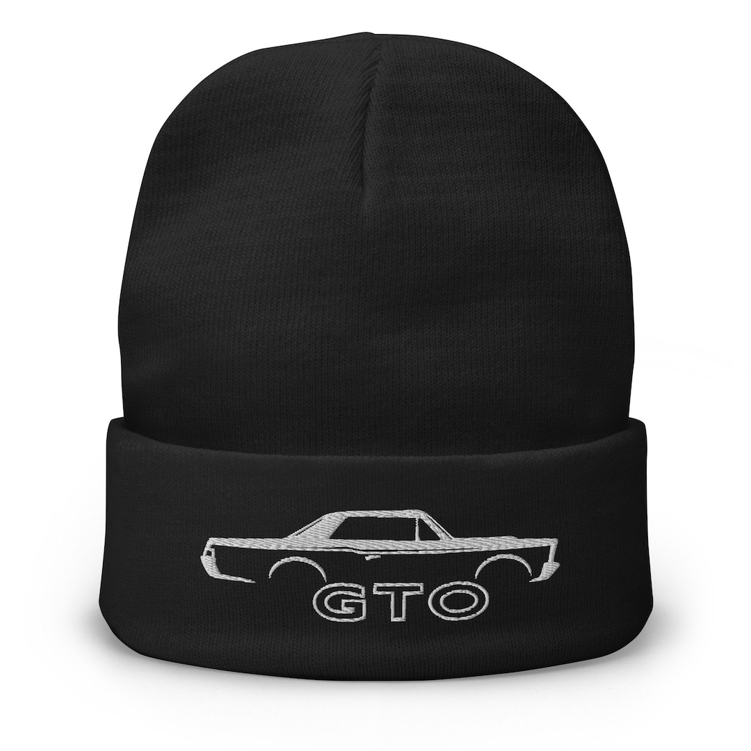 1964-67 Pontiac GTO Embroidered Beanie, Custom Embroidered GTO Beanies ...