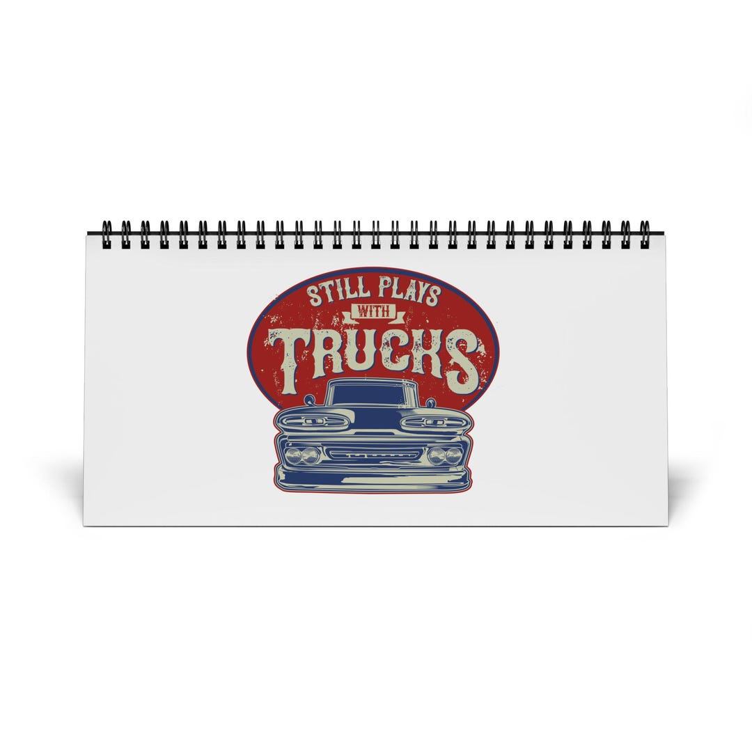 2025 Chevy Vintage Truck Desktop Calendar 2025 Grid, Gift for Dad, Gift ...
