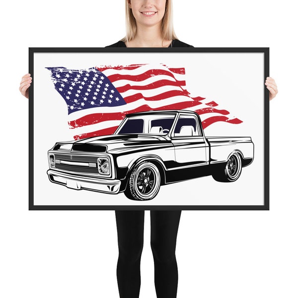 Square Body Chevy Poster - Etsy