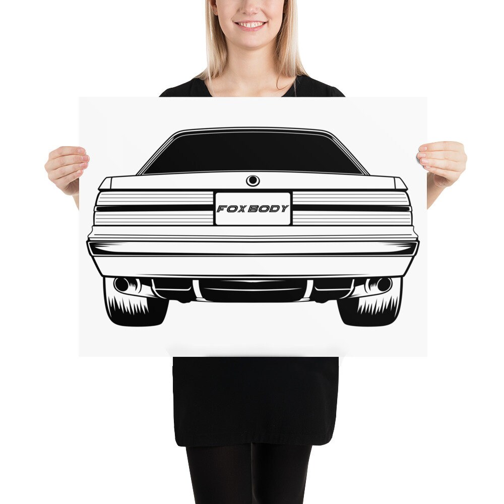 Mustang GT 5.0 Fox Body Poster Garage Wall Art 5.0 Notch - Etsy