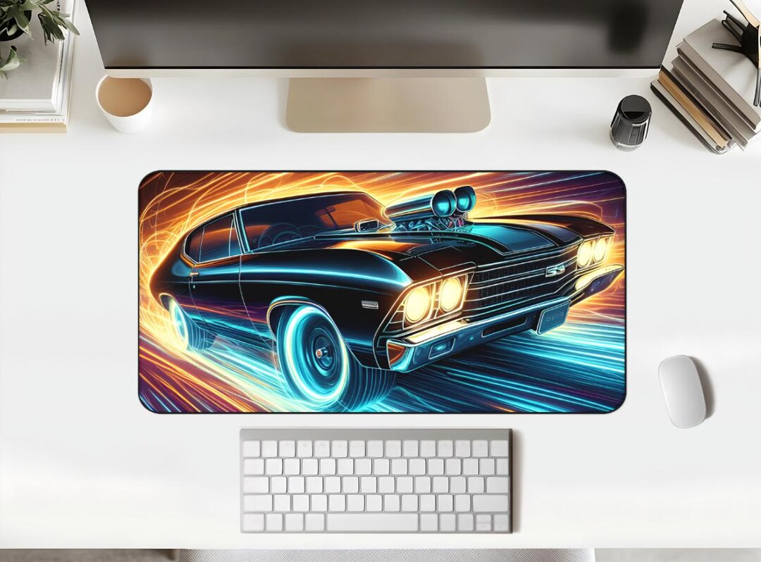 1969 Chevelle SS 454 Blown Artwork Custom Desk Mat, Chevelle Mouse Pad ...