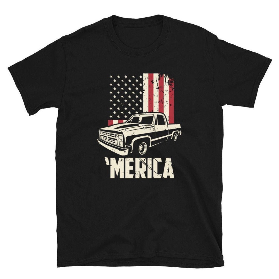 1985 Square Body Chevy C10 K10 Truck T-shirt 'merica - Etsy