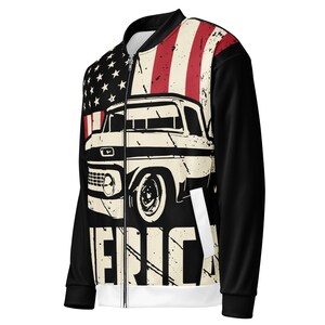 1966 Chevy C-10 Pick up Truck Custom Unisex Bomber Jacket, C10 Jacket ...