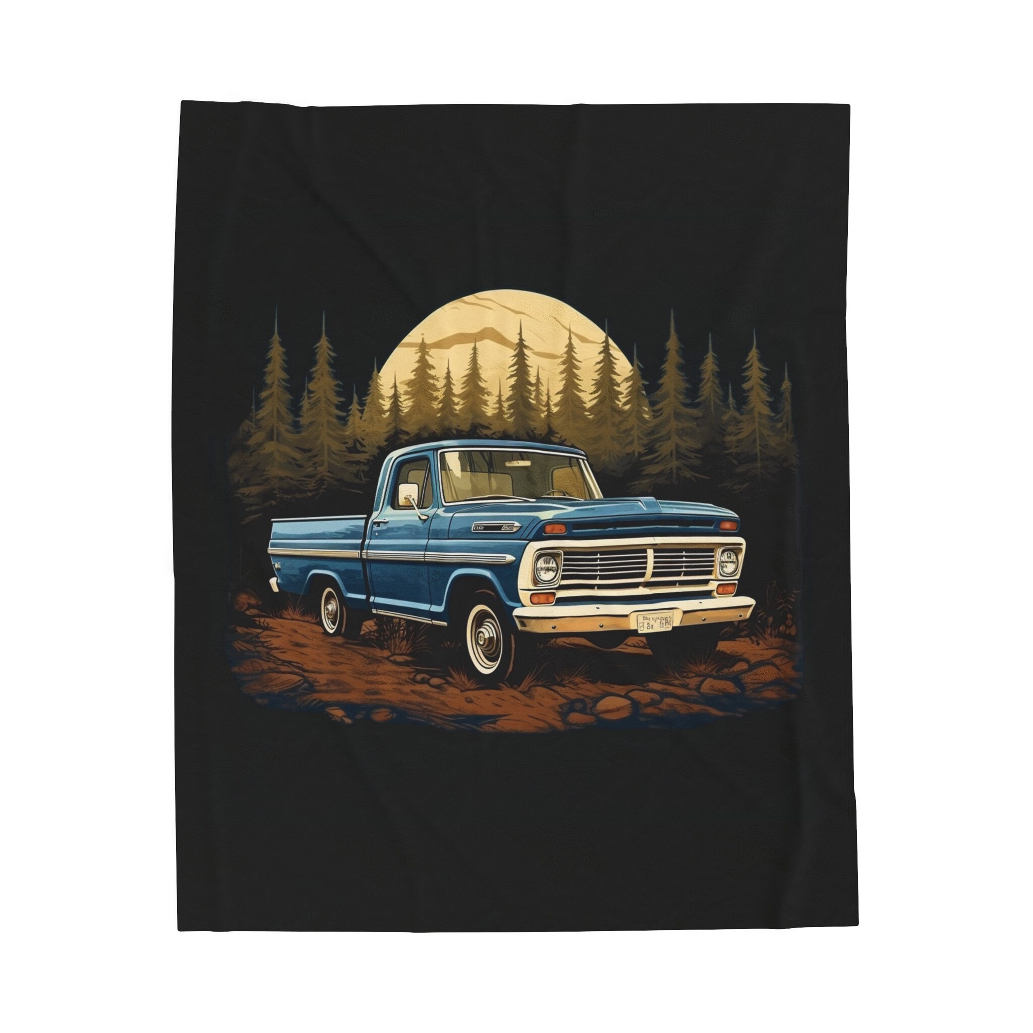1970 Ford F100 Pickup Truck Plush Velveteen Blanket - Etsy Australia