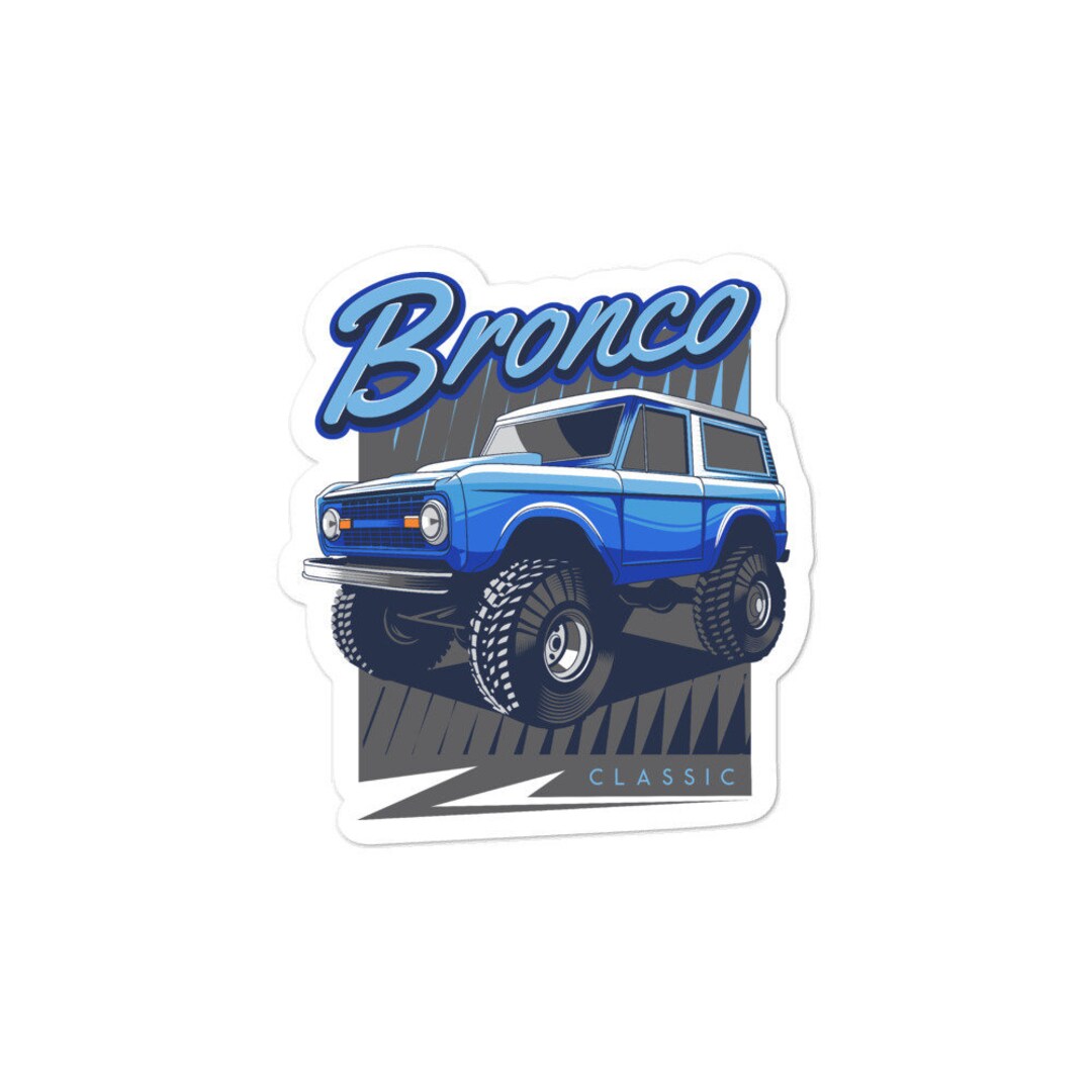 1966-74 Ford Bronco Blue Truck Bubble-free Stickers - Etsy