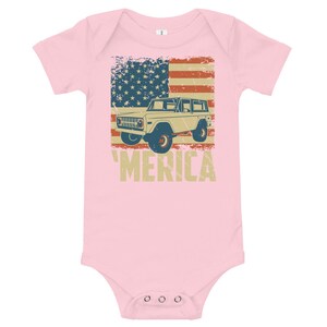Bronco 'merica Boys Bodysuit, Truck Bodysuit Custom Made, Infant ...