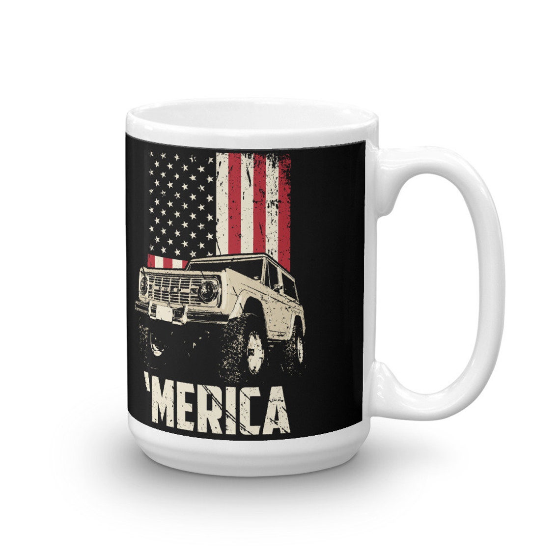 Ford Bronco Truck Merica II Coffee Mug | Etsy