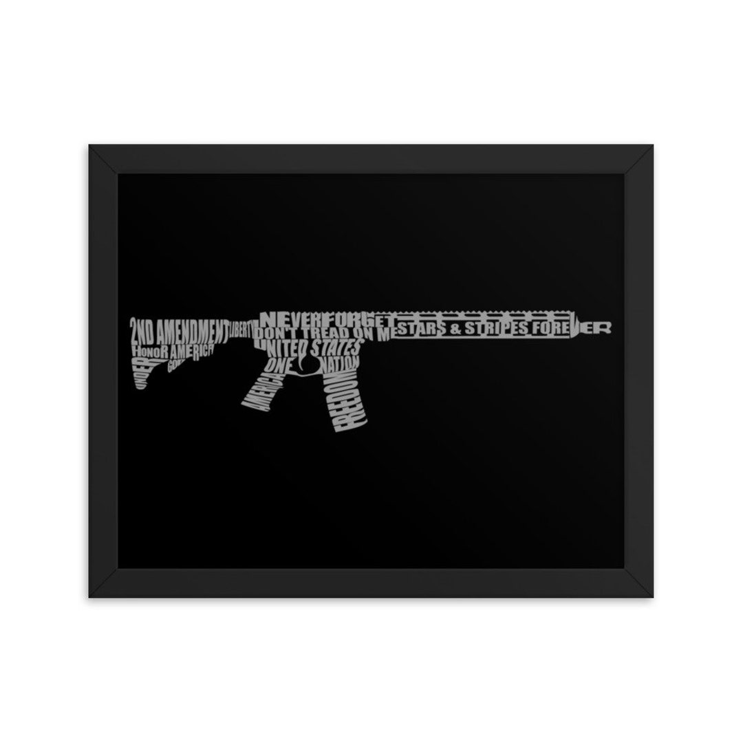2nd Amendment Don't Tread on Me AR-15, Pro Gun, Poster, AR15 Wall Art ...