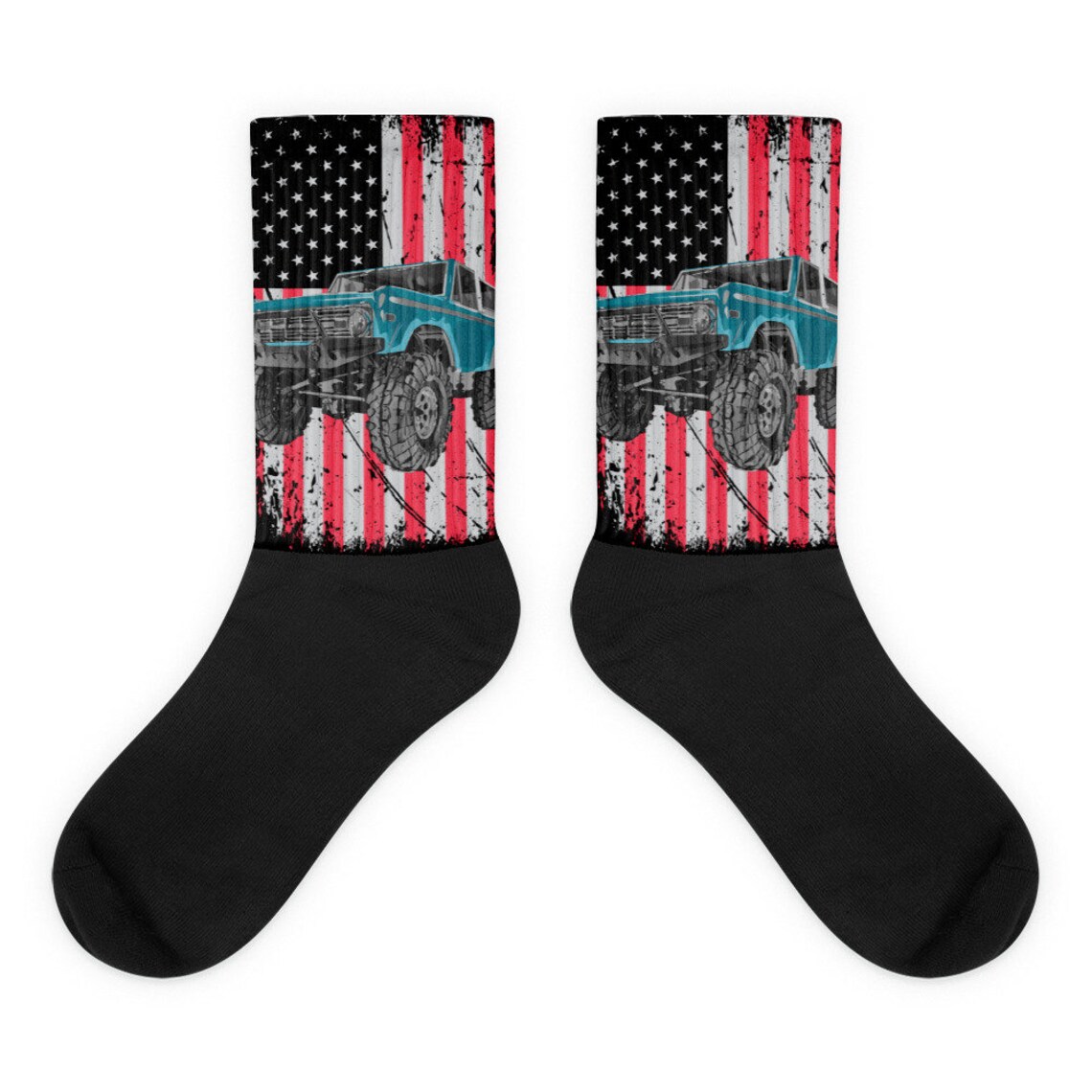 Ford Bronco Truck Socks, Cushioned Bottom, Gift for Dad - Etsy