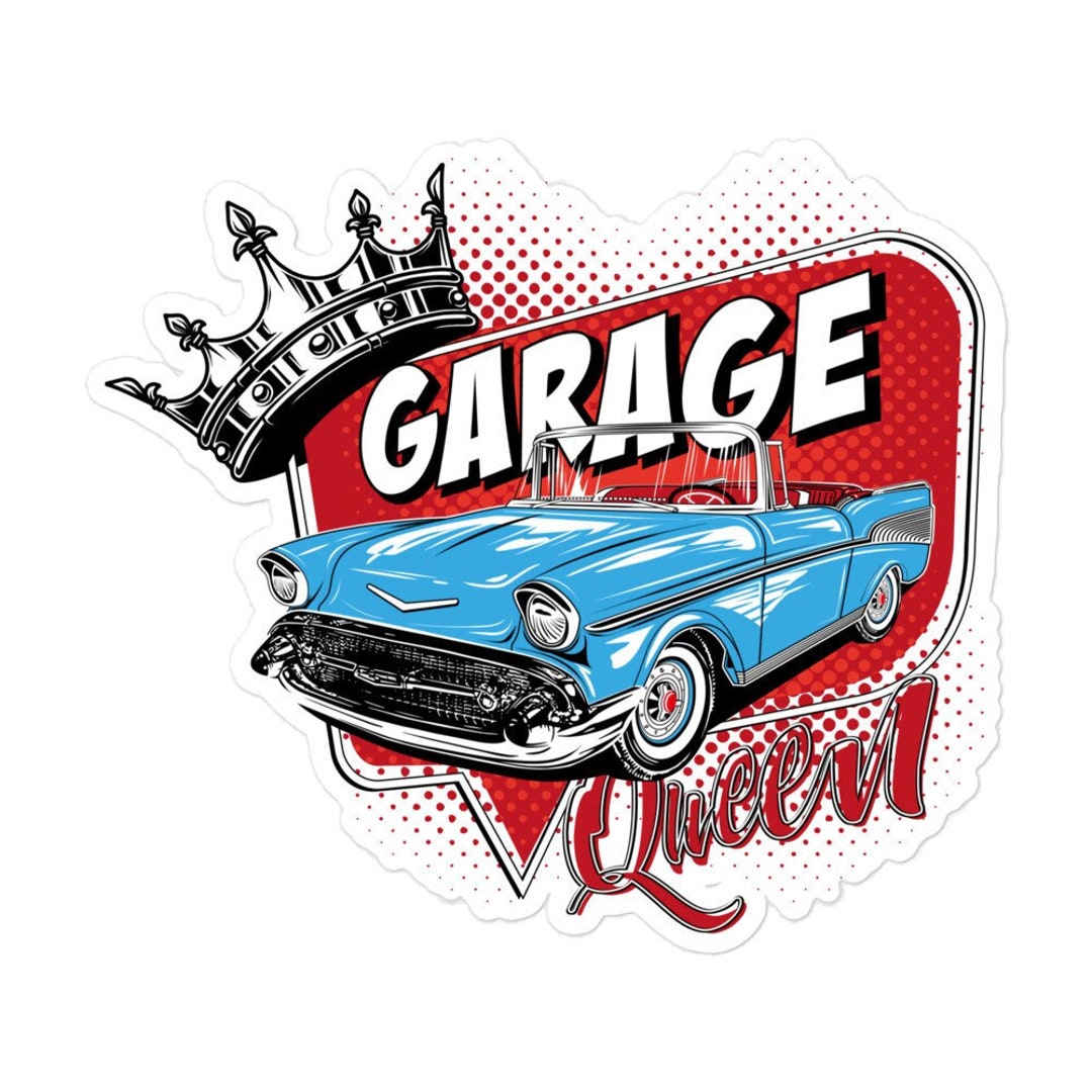 1957 Chevy Belair 57 Bel-air Classic Car Garage Queen Bubble-free ...