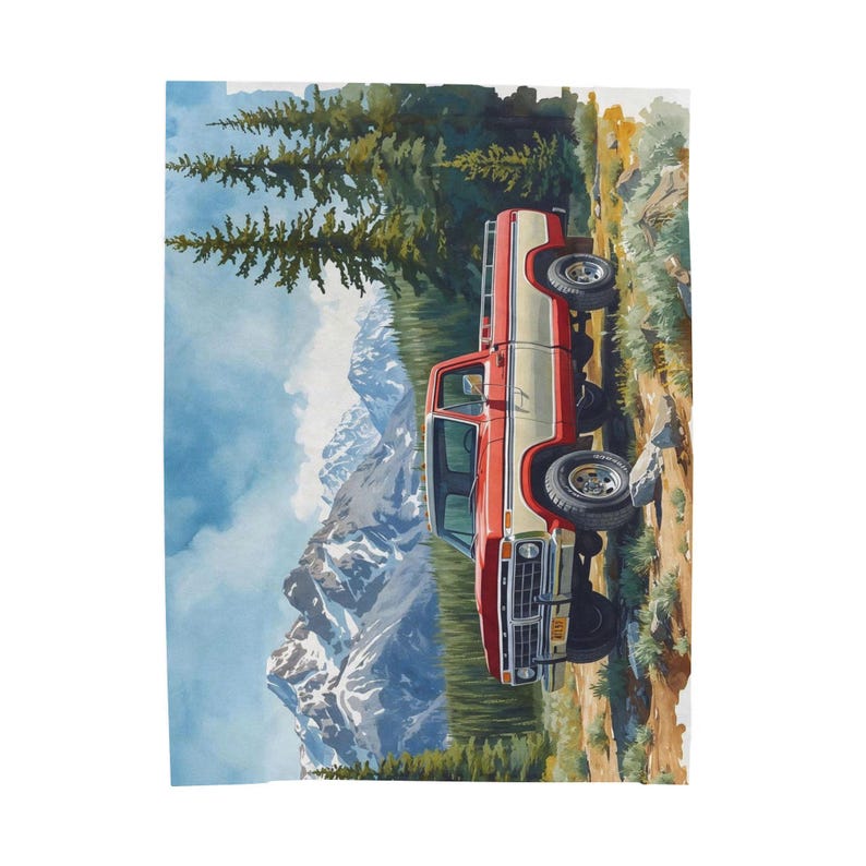 Vintage Ford Truck Plush Blanket, Classic Car Enthusiast Throw - Etsy