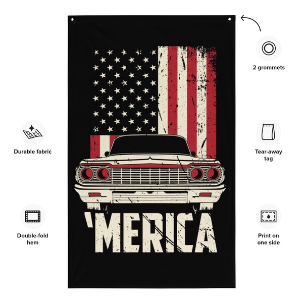 Chevy Impala Flag - Etsy