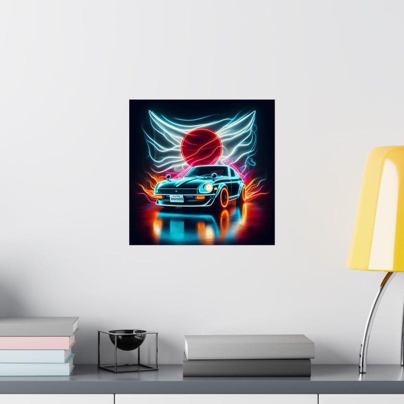 Retro Datsun 240Z Poster Art - Stylish Garage Art for Car Enthusiasts ...