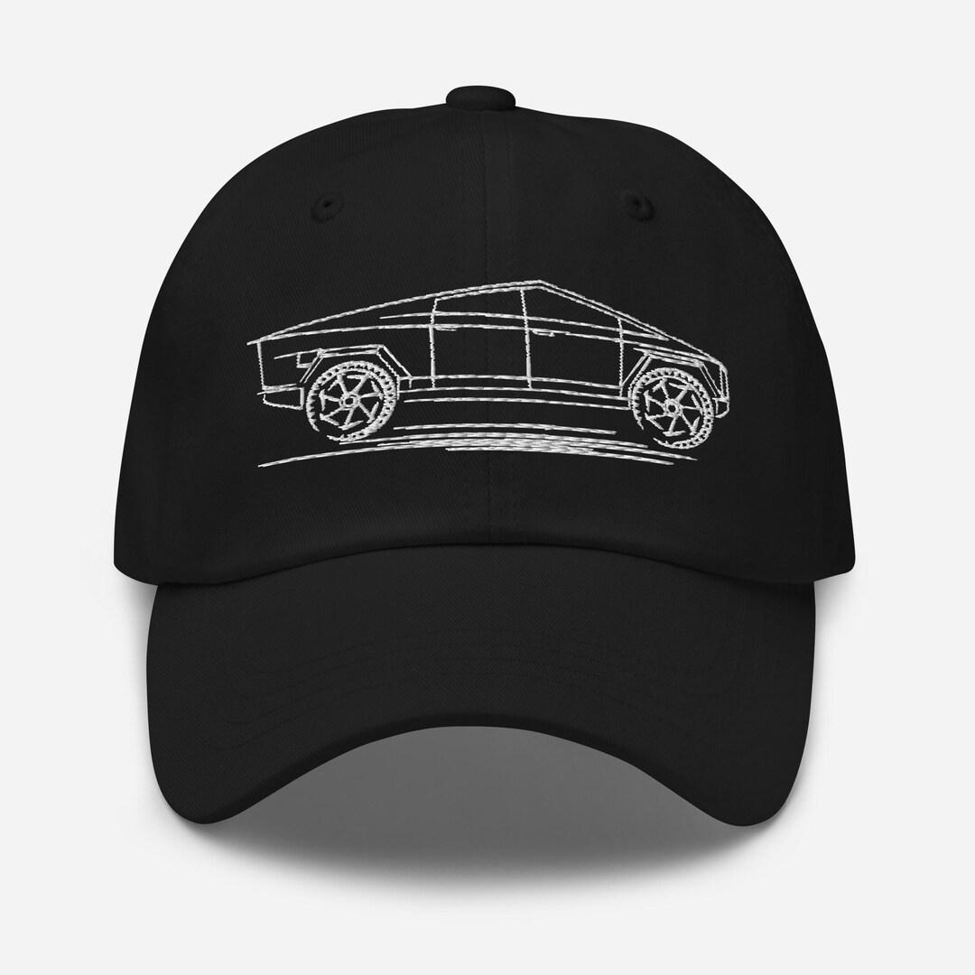 Tesla Cybertruck Custom Embroidered Dad Hat, Cybertruck Hat, Tesla Gift ...