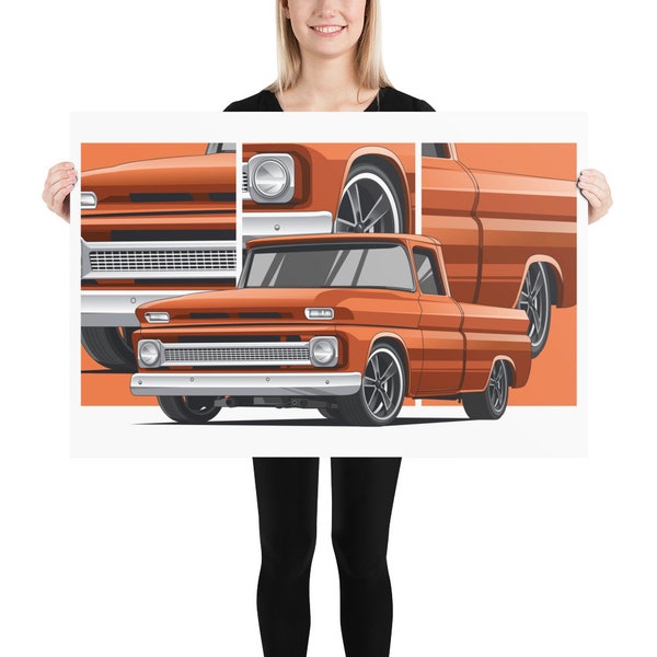 Square Body Chevy Poster - Etsy