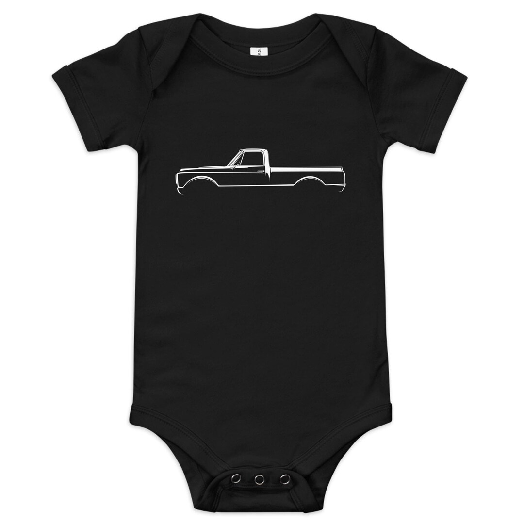 1969 Chevy C10 Truck Custom Baby Short Sleeve One Piece Body Suite ...