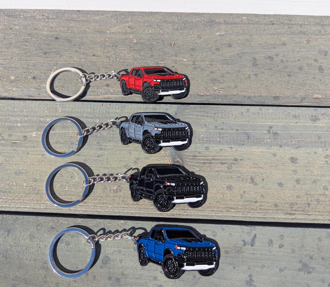 Chevy Silverado Truck Keychain - Practical yet Stylish Gift for Him ...