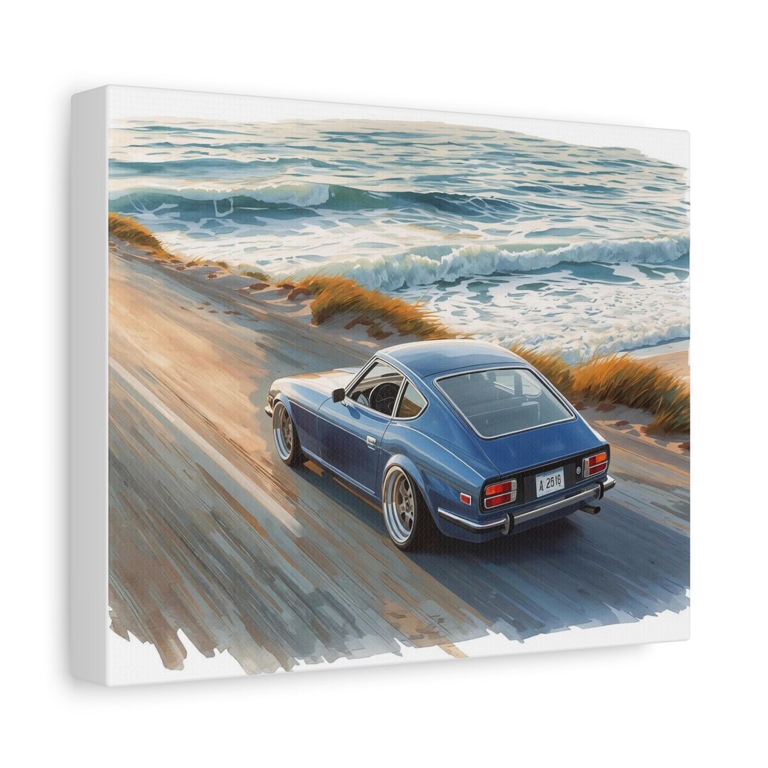 Canvas Wall Art, Classic Datsun 280z Vintage Car Lover Gift for Dad ...