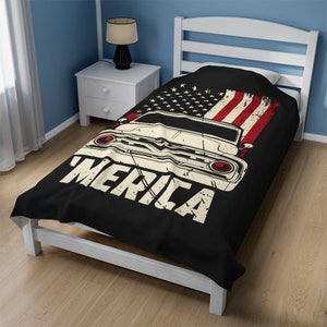 1953-56 Ford F100 'merica Pickup Truck Velveteen Plush Blanket, Gift ...