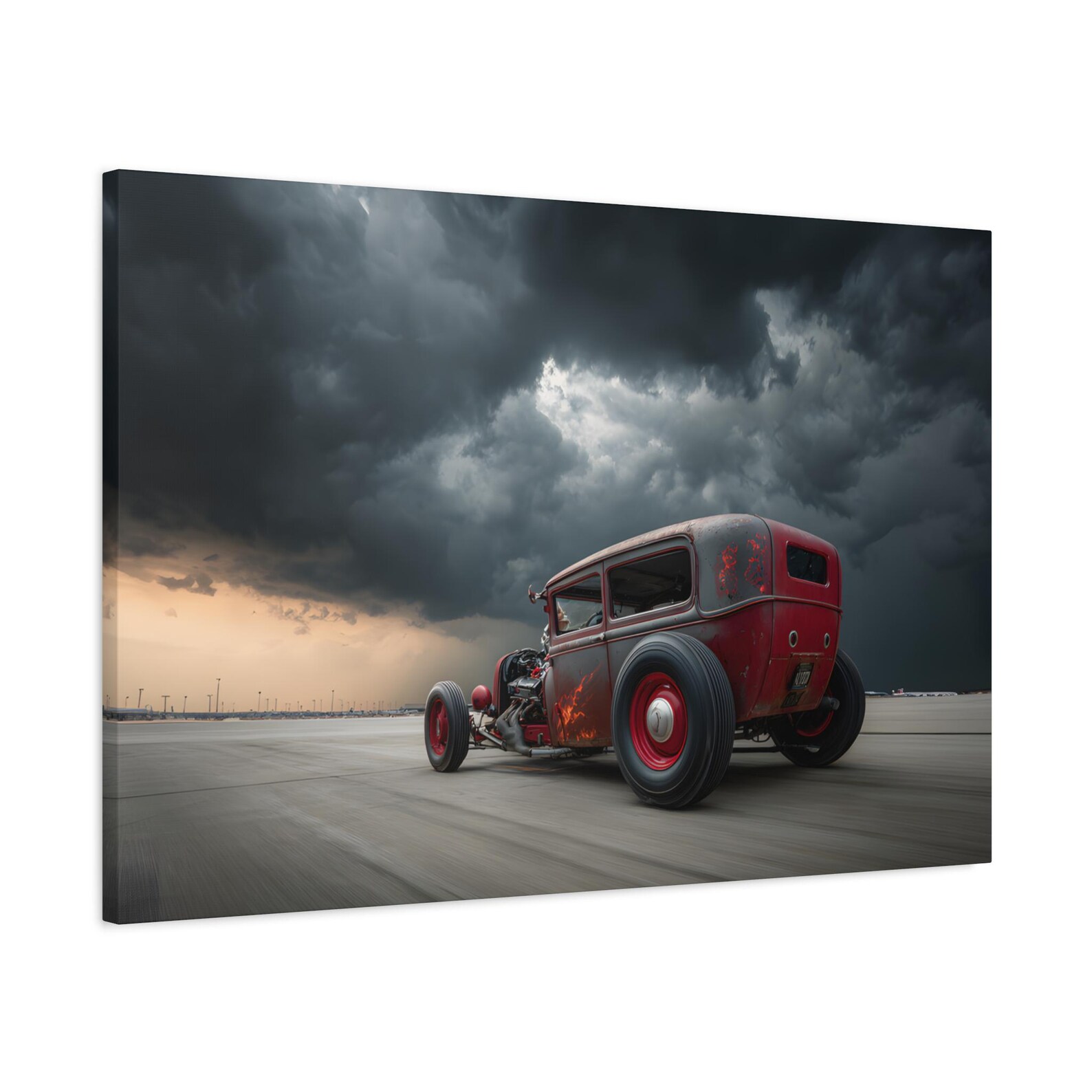 1930 Ford Rat Rod Classic Car Art Matte Canvas - Etsy