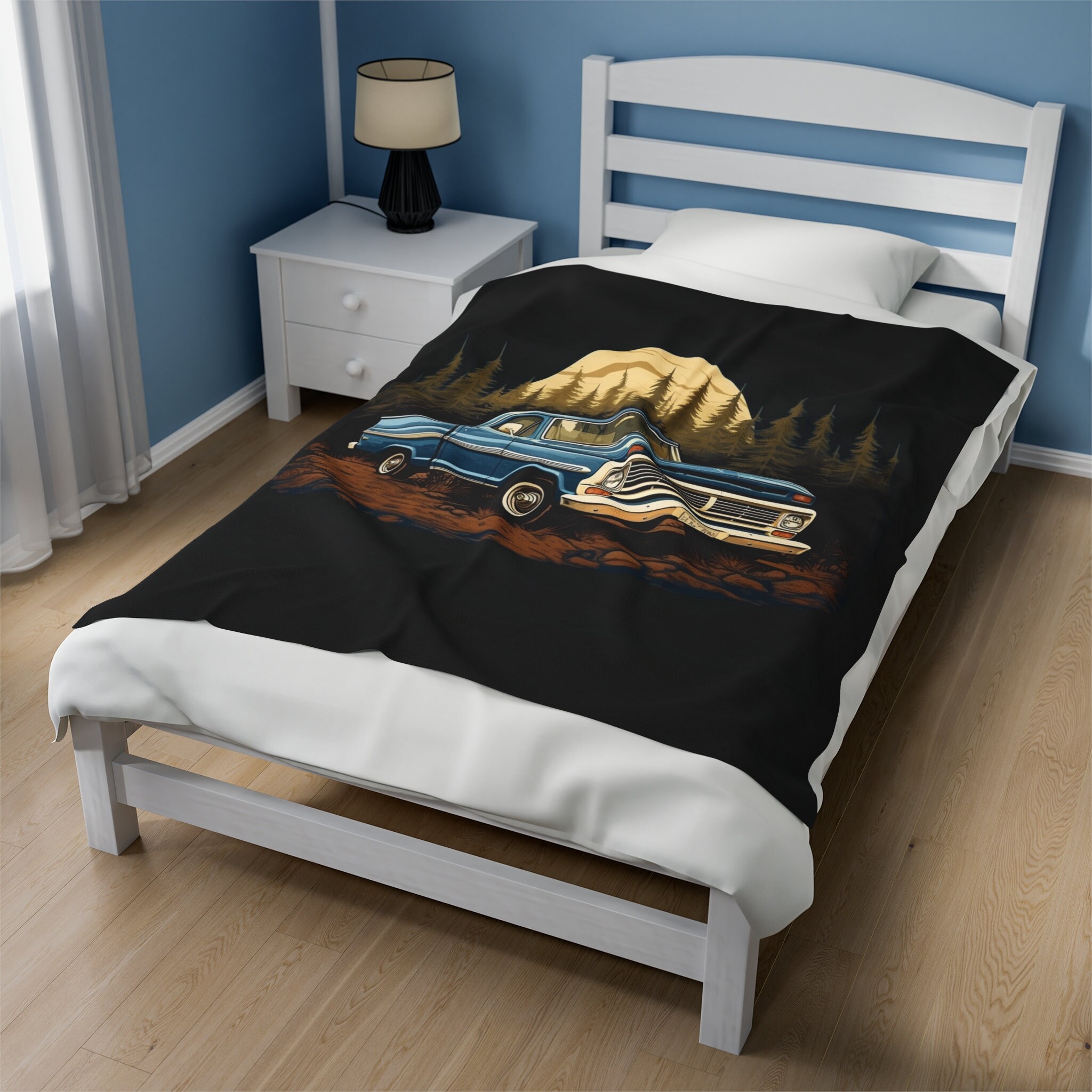 1970 Ford F100 Pickup Truck Plush Velveteen Blanket - Etsy Australia