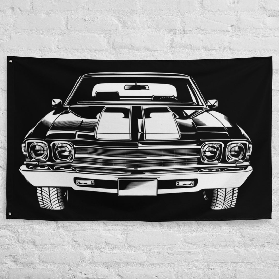 1969 Chevy Chevelle SS 396 Custom Flag, Chevelle Wall Art, Man Cave ...