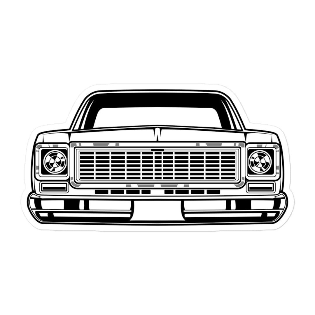 1973 Chevy C/K 10 Series Truck Square Body Bubble-free Stickers - Gift ...