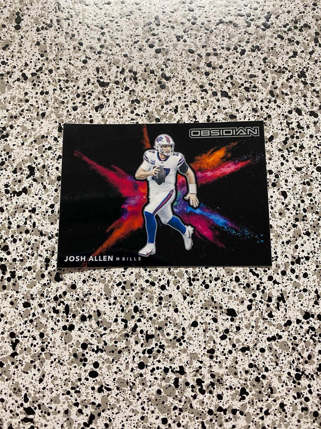 STICKER Josh Allen Color Blast Black Obsidian 2021 - Etsy
