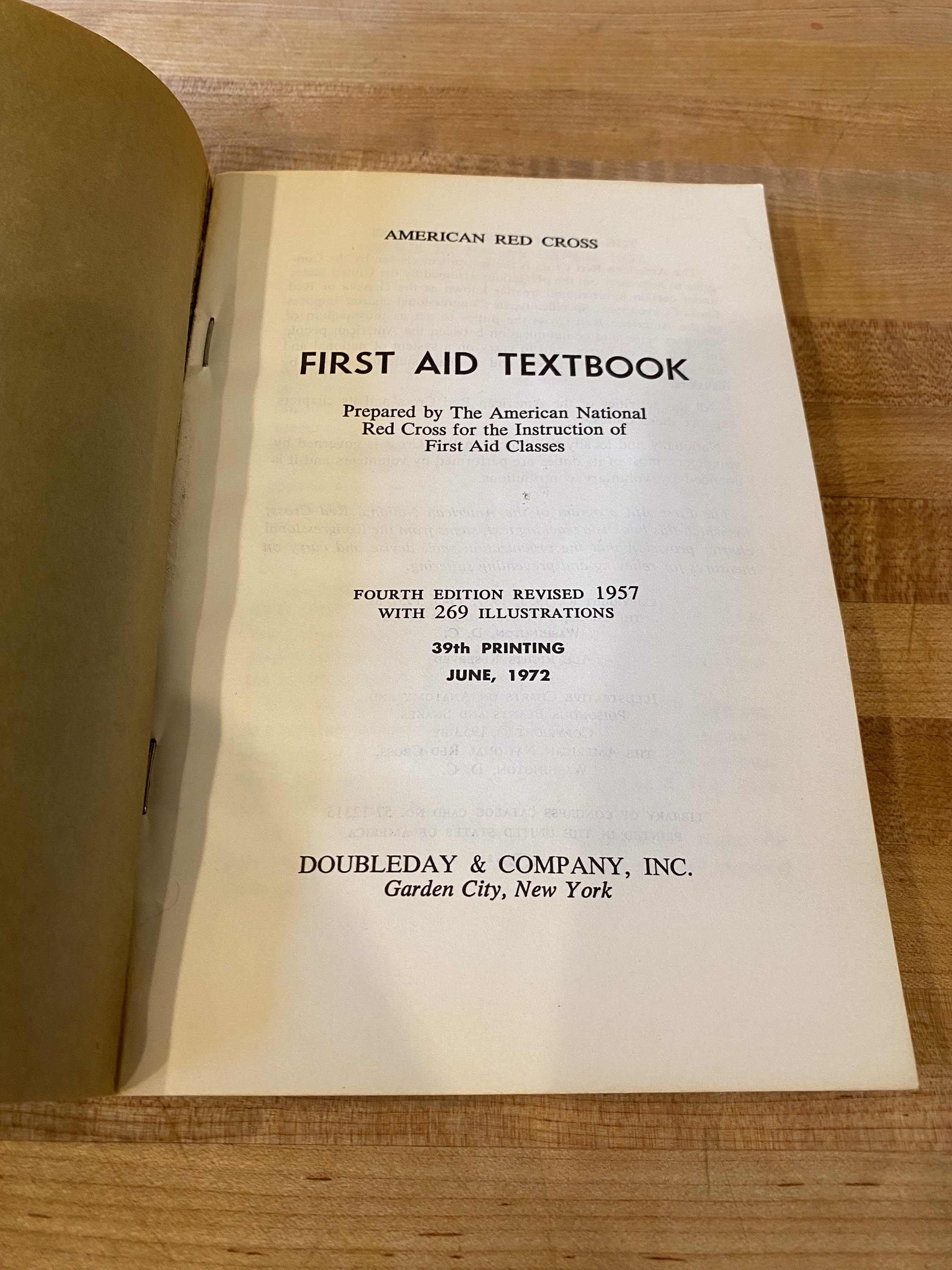 The American National Red Cross FIRST AID Textbook/ Fourth Edition ...