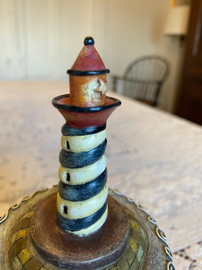 Vintage Lang Lighthouse Jar Topper: Wide Mouth Candle Lid - Etsy