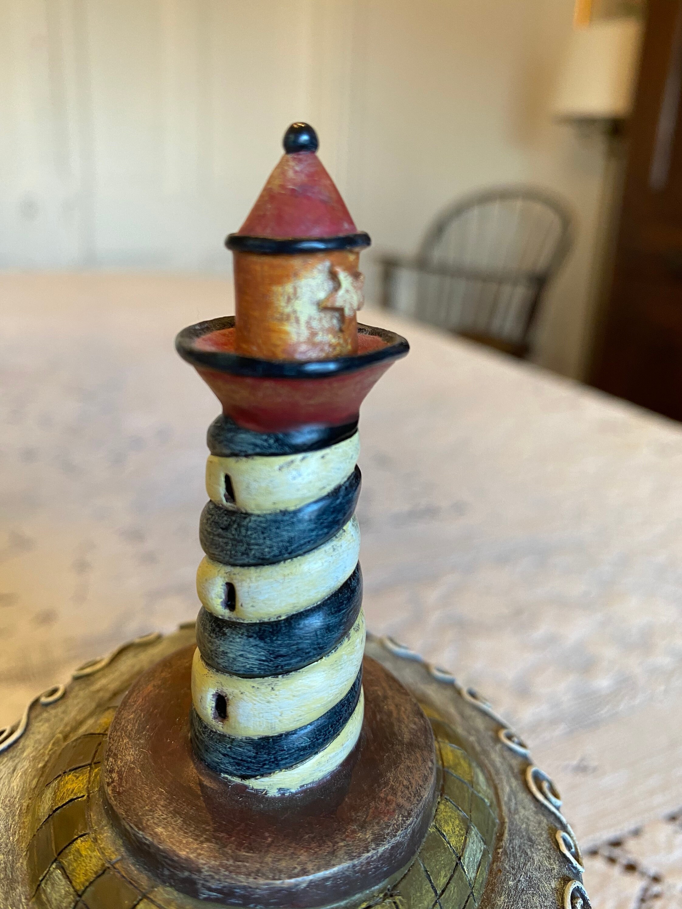 Vintage Lang Lighthouse Jar Topper: Wide Mouth Candle Lid - Etsy