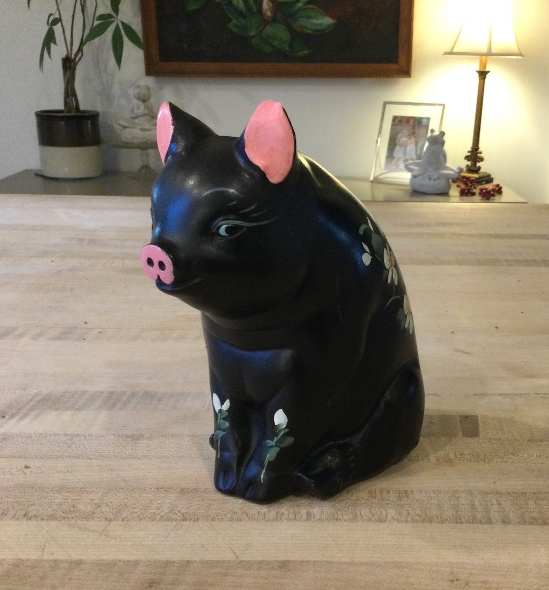 Vintage Alexander Backer Chalkware Piggy Bank/collectible Piggy Bank ...