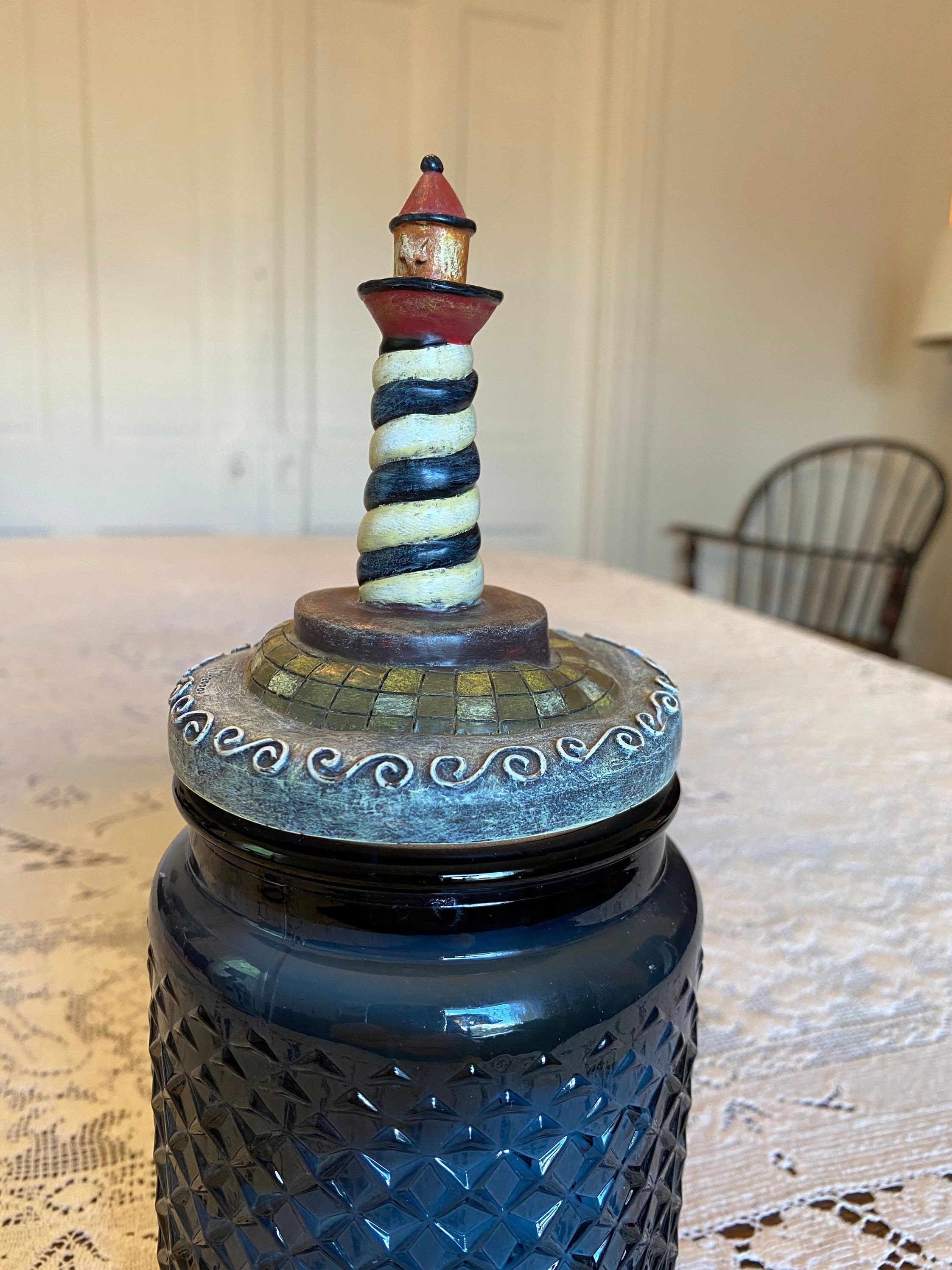Vintage Lang Lighthouse Jar Topper: Wide Mouth Candle Lid - Etsy