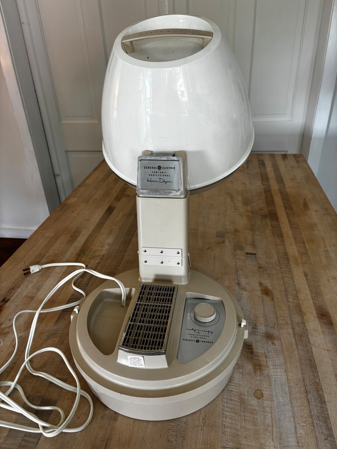 Vintage General Electric Portable Professional Hair Dryer/ Table Top ...