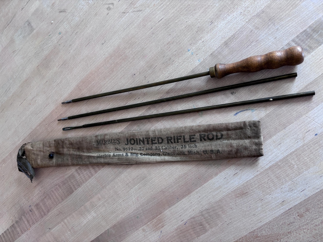 Vintage Marbles Jointed Rifle Rod No. 9622 - .22 and .25 Caliber, 36 ...