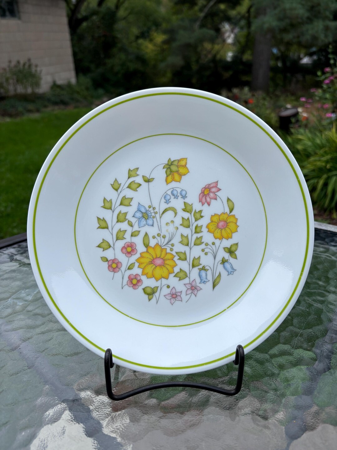 Vintage Corelle Spring Meadow Plates. 8 1/2” Plate/ Spring Flowers ...
