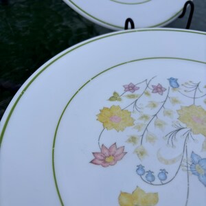 Vintage Corelle Spring Meadow Dinner Plates 10 1/4”/ Floral Pattern ...